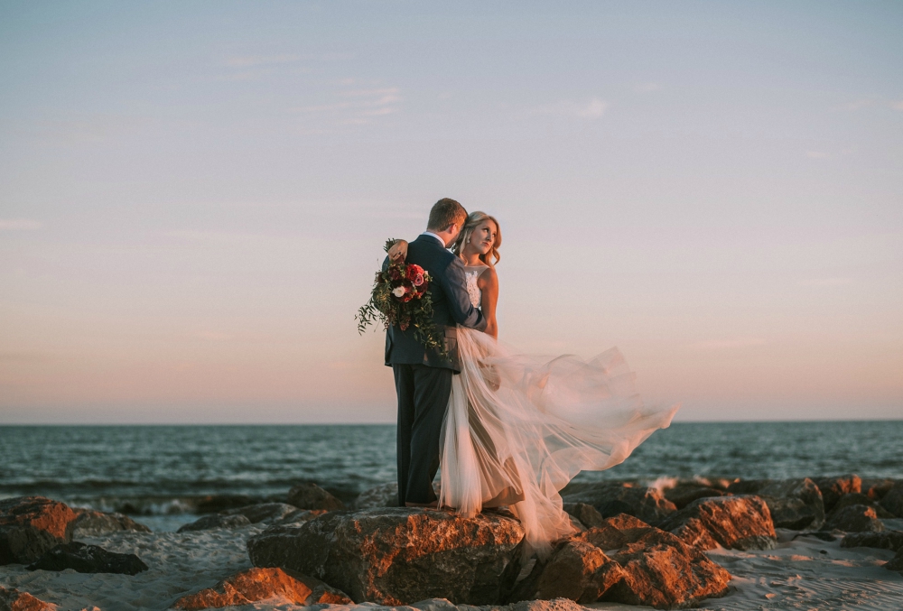 Real Beach Wedding: Jessika Ballew of Searcy & Tyler McCuin of ...